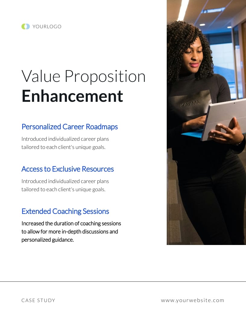 Product Upgrade Case Study Template | Visme