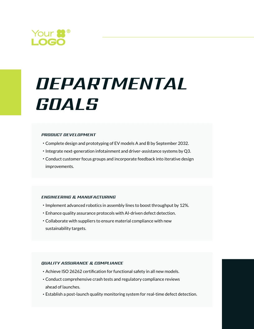 Product and Engineering Annual Operating Plan Template | Visme