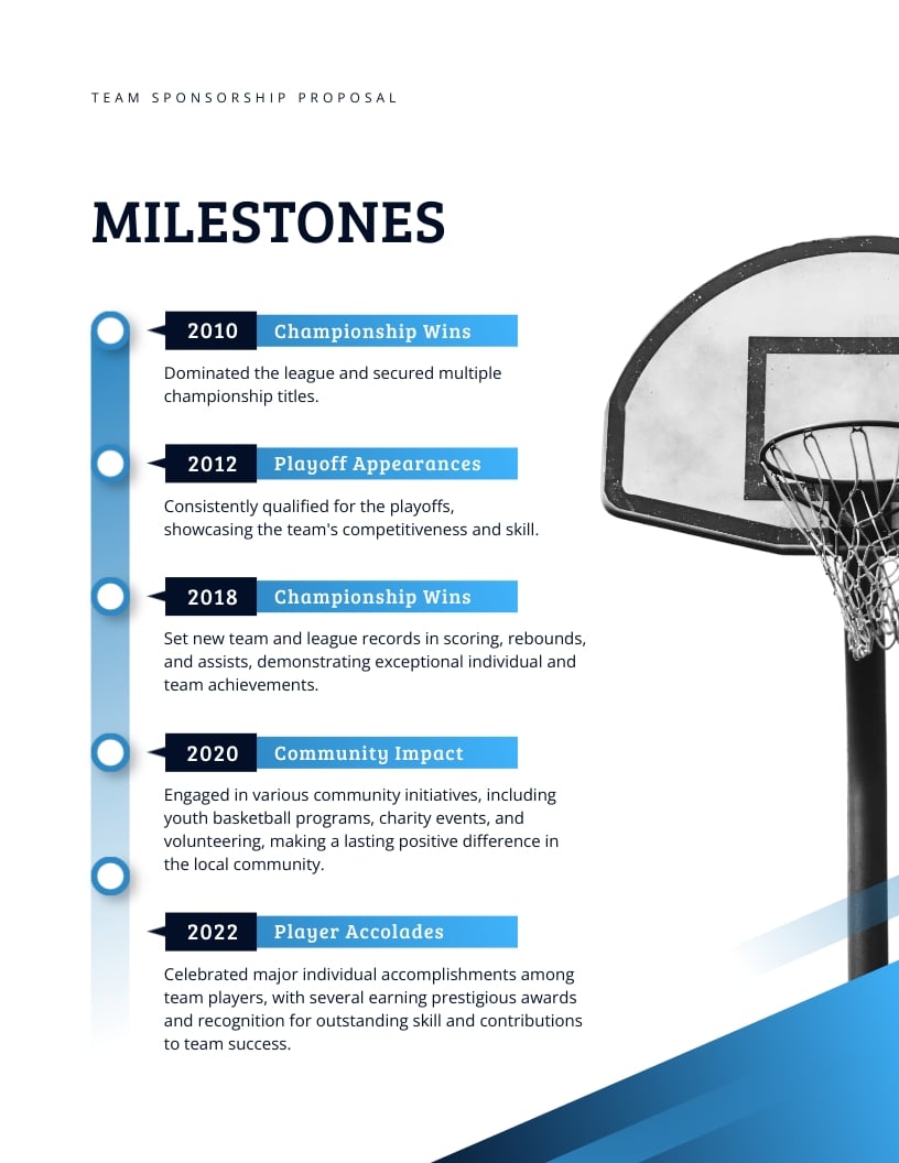 Professional Basketball Team Sponsorship Proposal Template | Visme