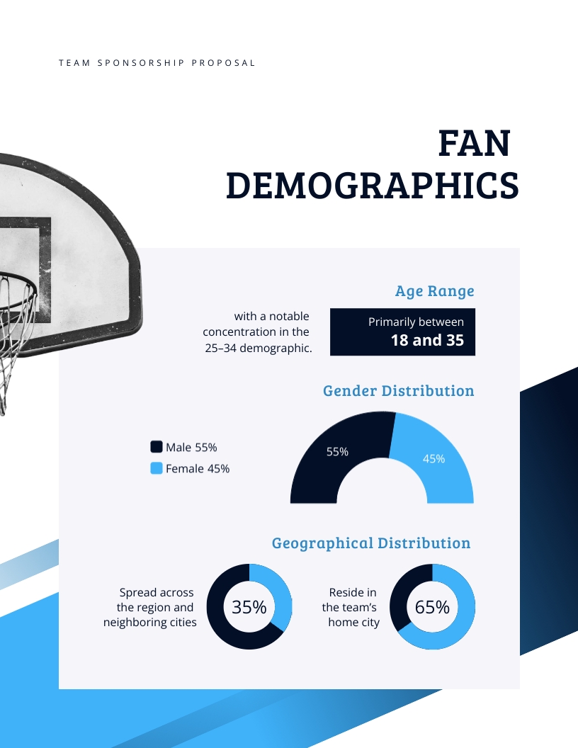 Professional Basketball Team Sponsorship Proposal Template | Visme