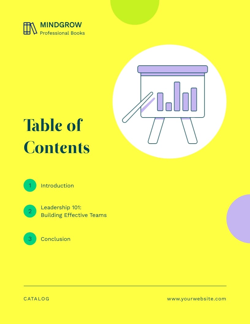 Professional Development Books Catalog Template | Visme