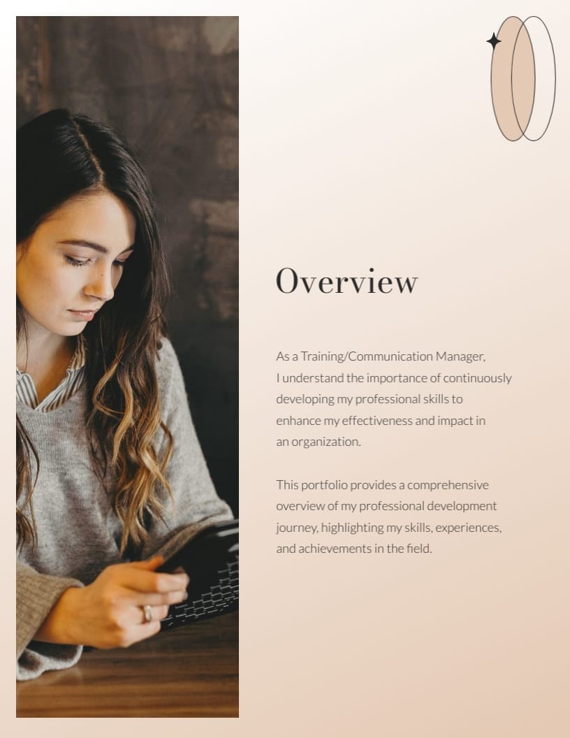 Professional Learning Development Portfolio Template | Visme