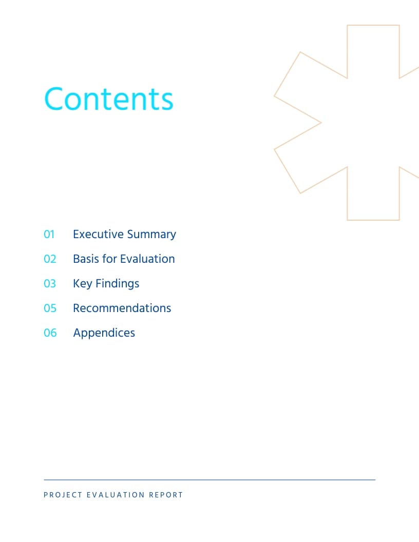 Project Evaluation Report Template | Visme