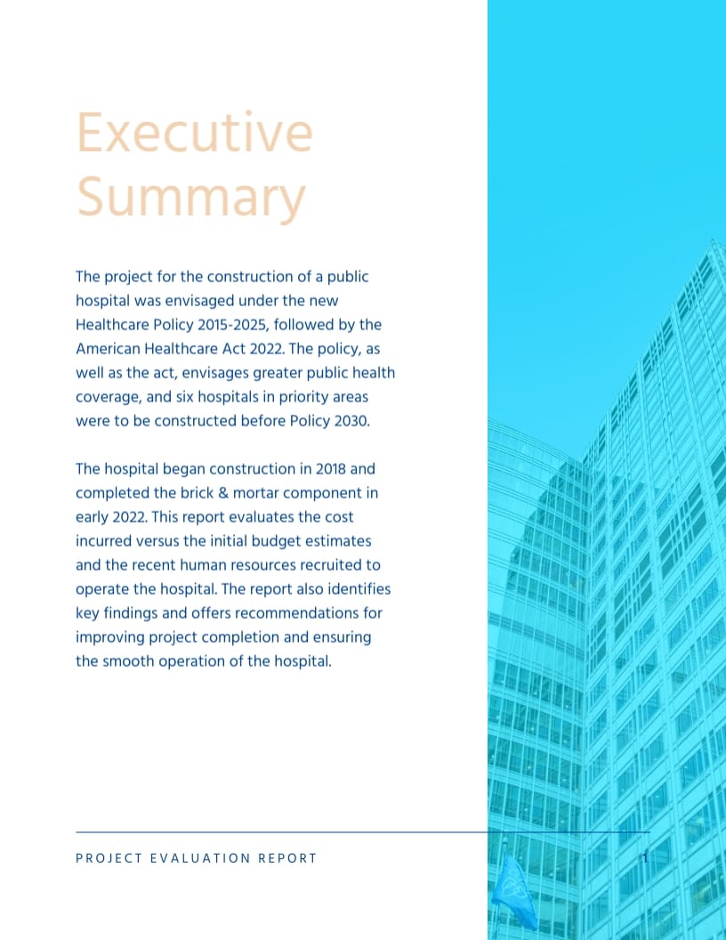 Project Evaluation Report Template | Visme