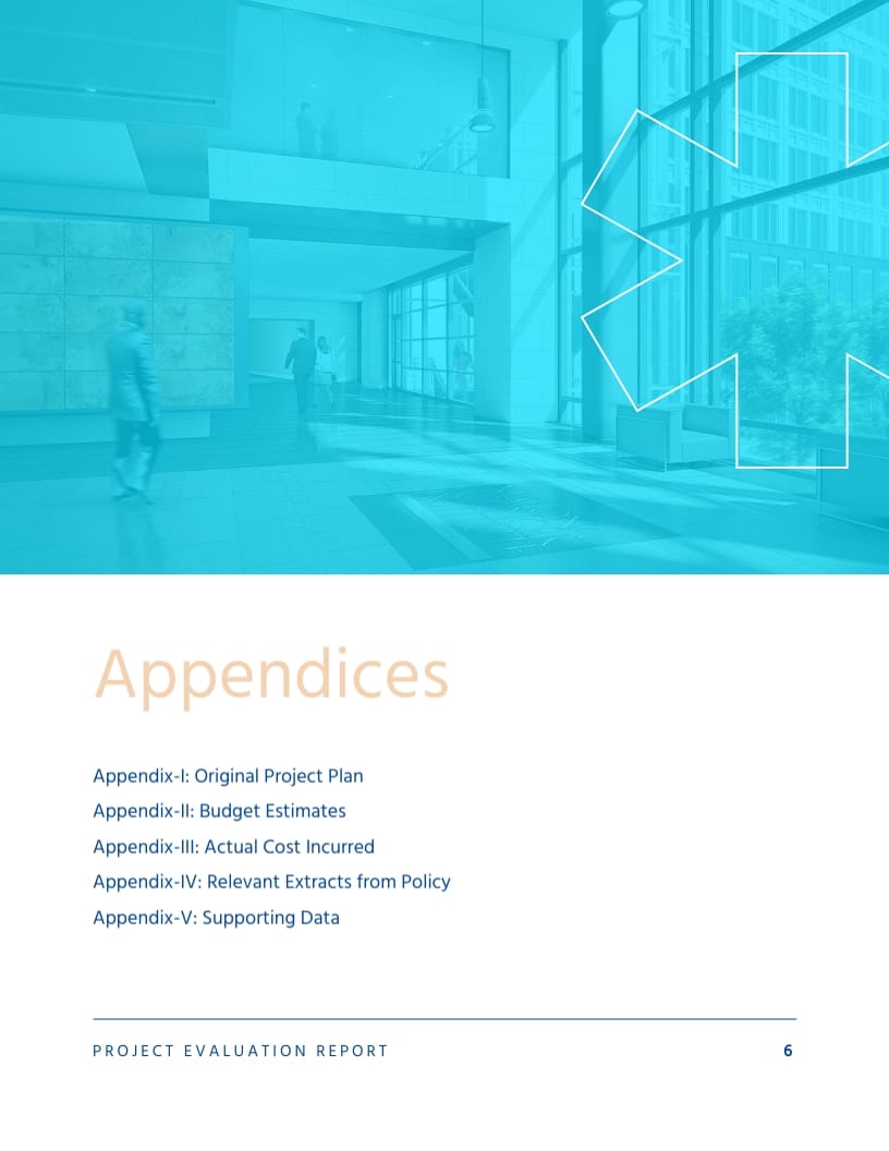 Project Evaluation Report Template | Visme