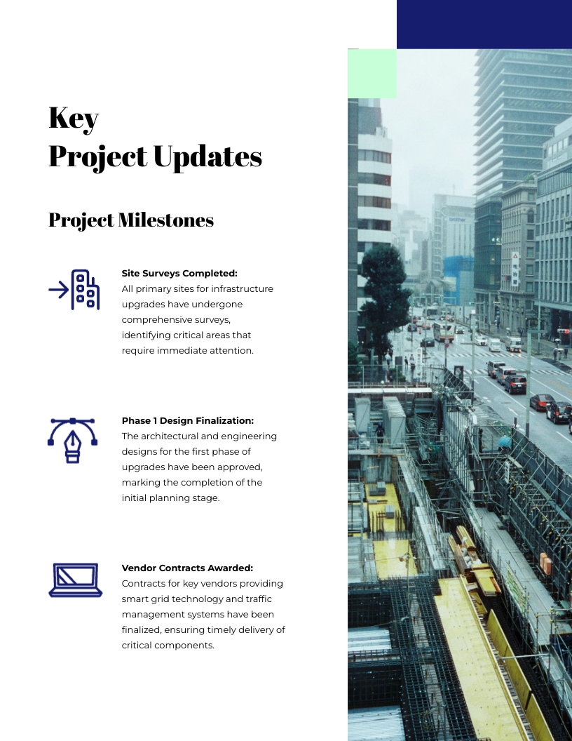 Project Executive Briefing Report Template | Visme