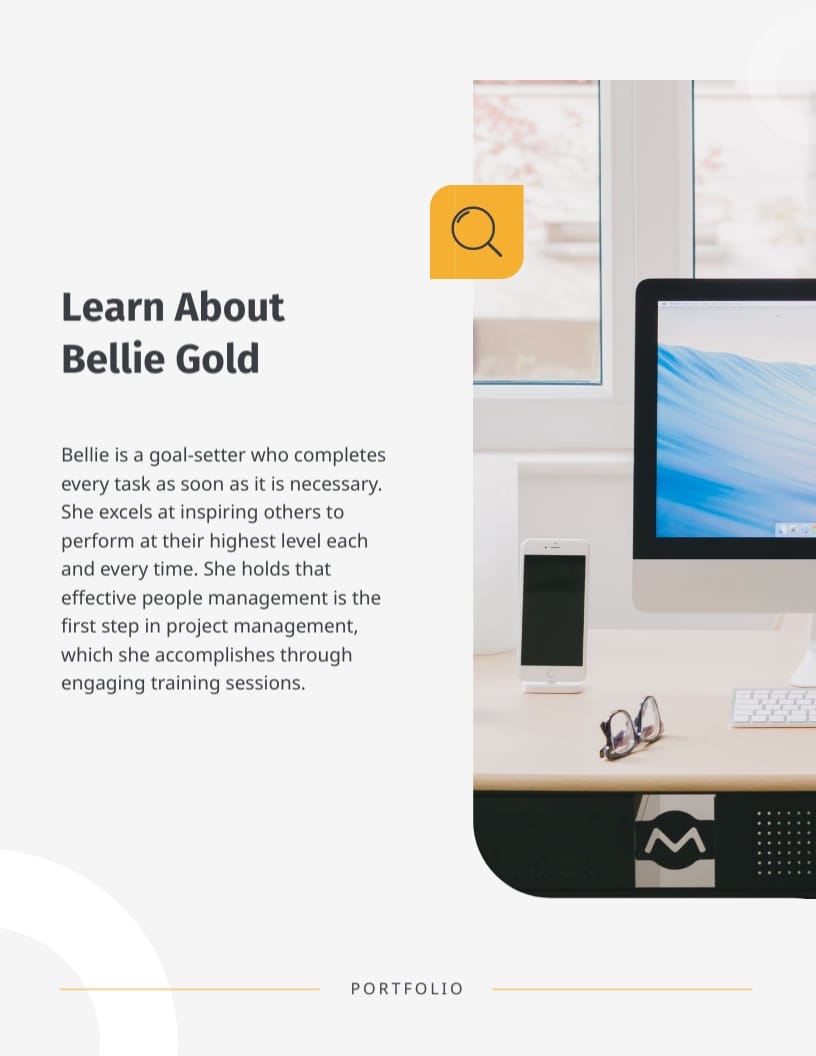 Project Management Portfolio Template | Visme