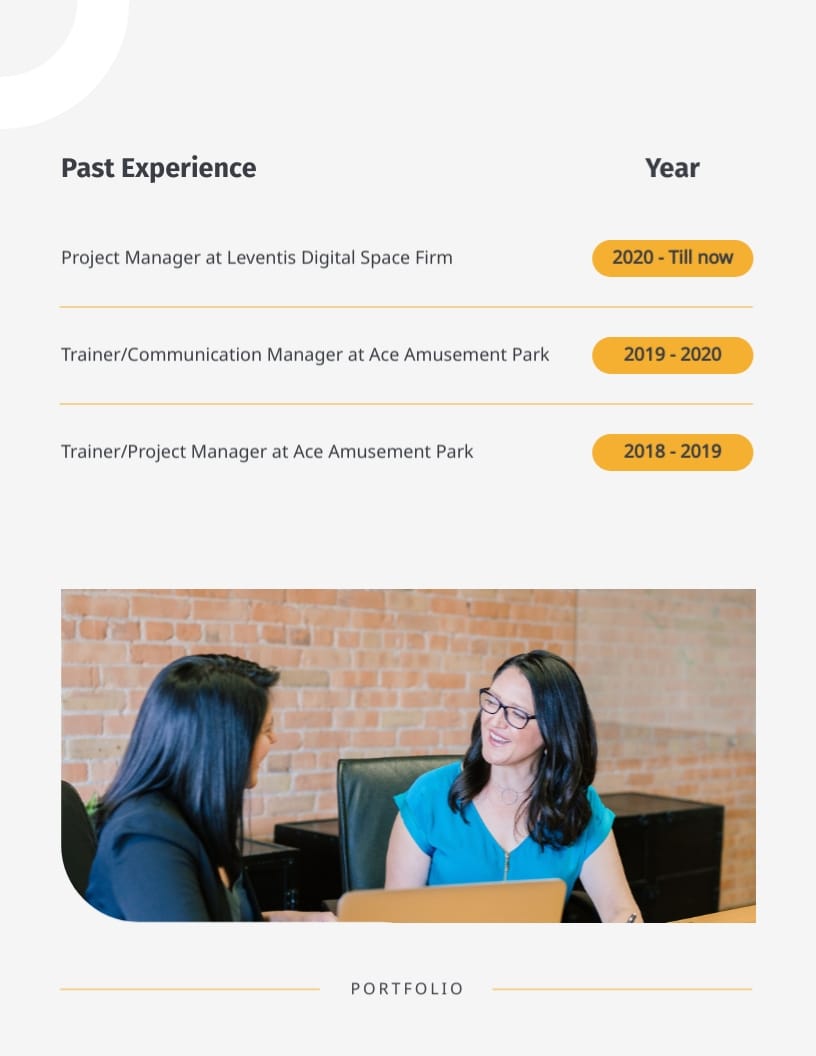Project Management Portfolio Template | Visme