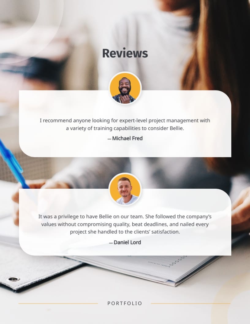 Project Management Portfolio Template | Visme