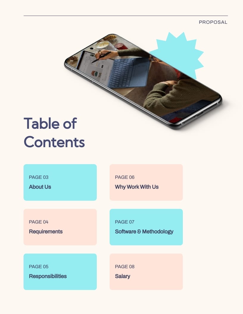 Project Manager Job Proposal Template | Visme