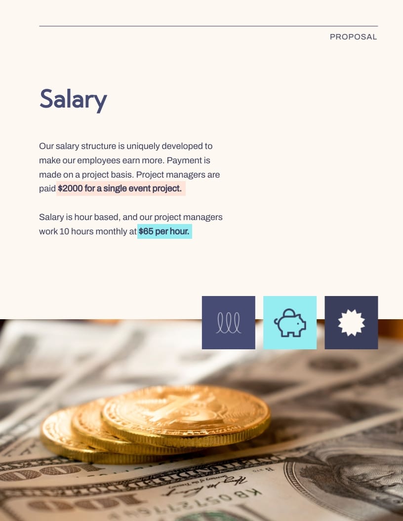 Project Manager Job Proposal Template | Visme