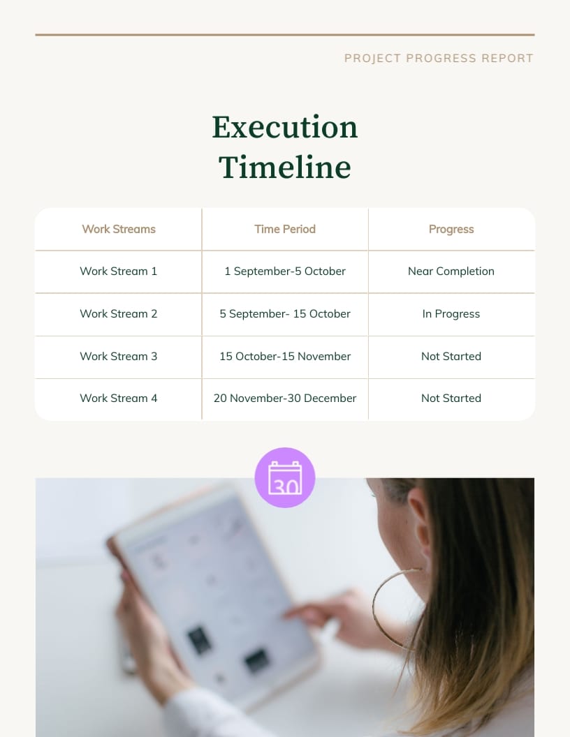 Project Progress Report Template | Visme