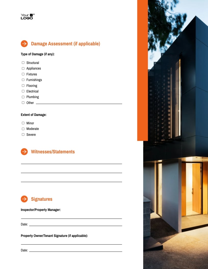 Property Incident Report Template | Visme