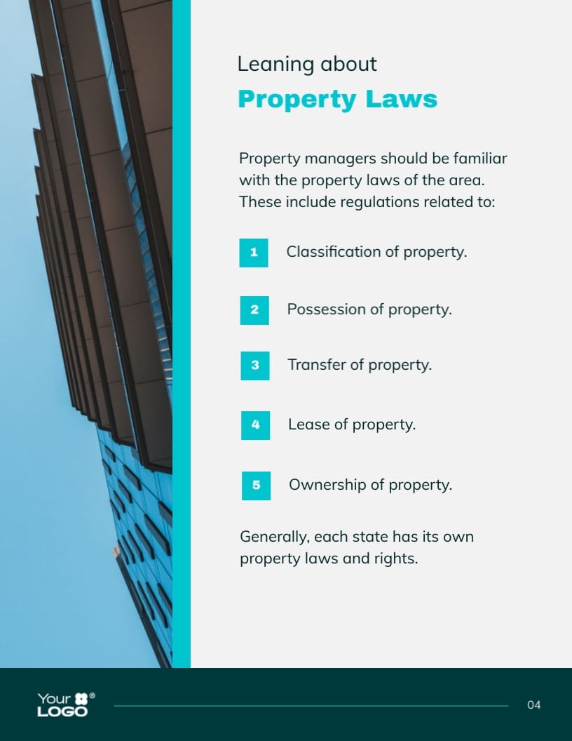 Property Management Training Manual Template | Visme