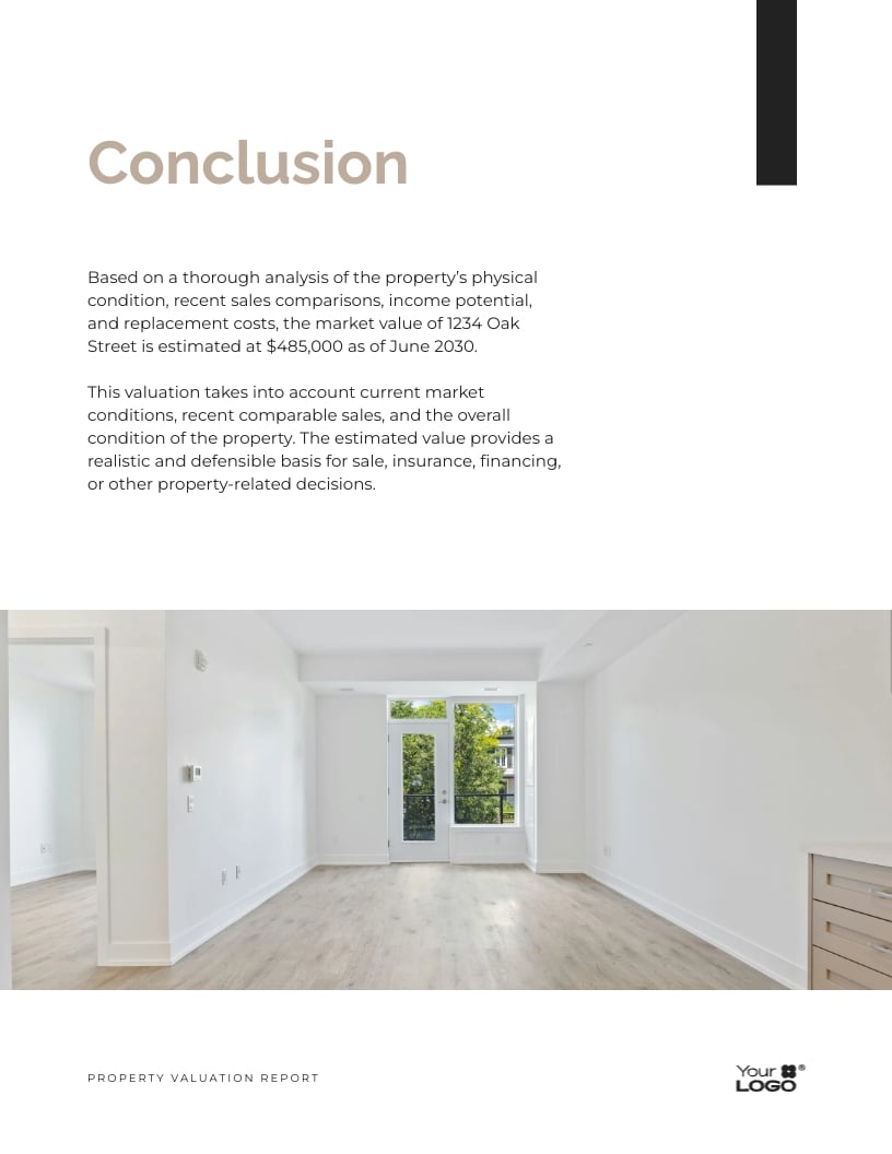 Property Valuation Report Template | Visme