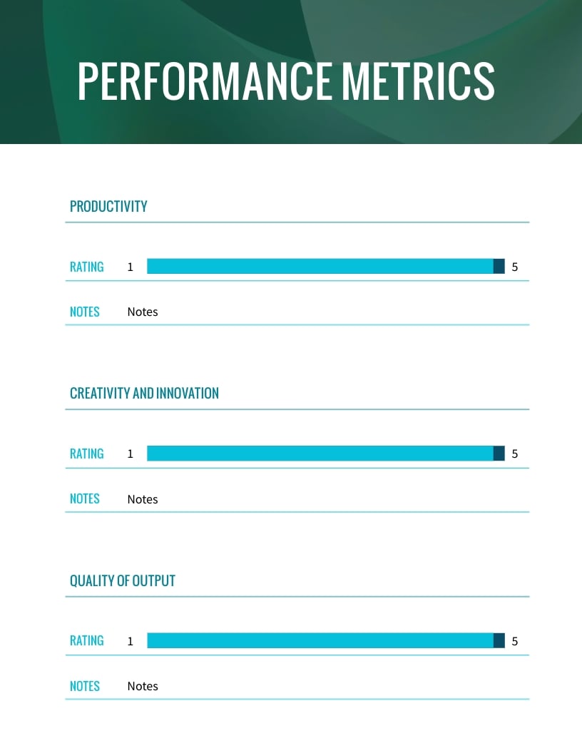 Quarterly Employee Review Template | Visme