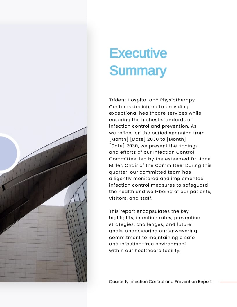 Quarterly Infection Report Template | Visme