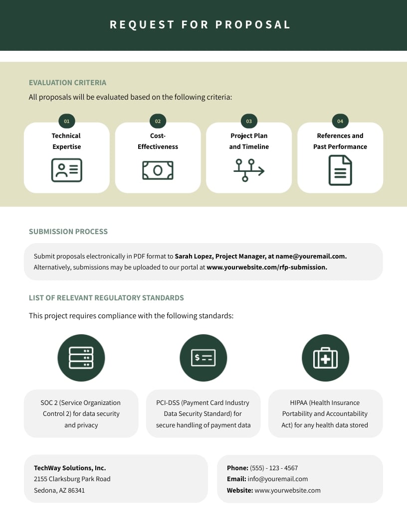 RFP IT Template | Visme