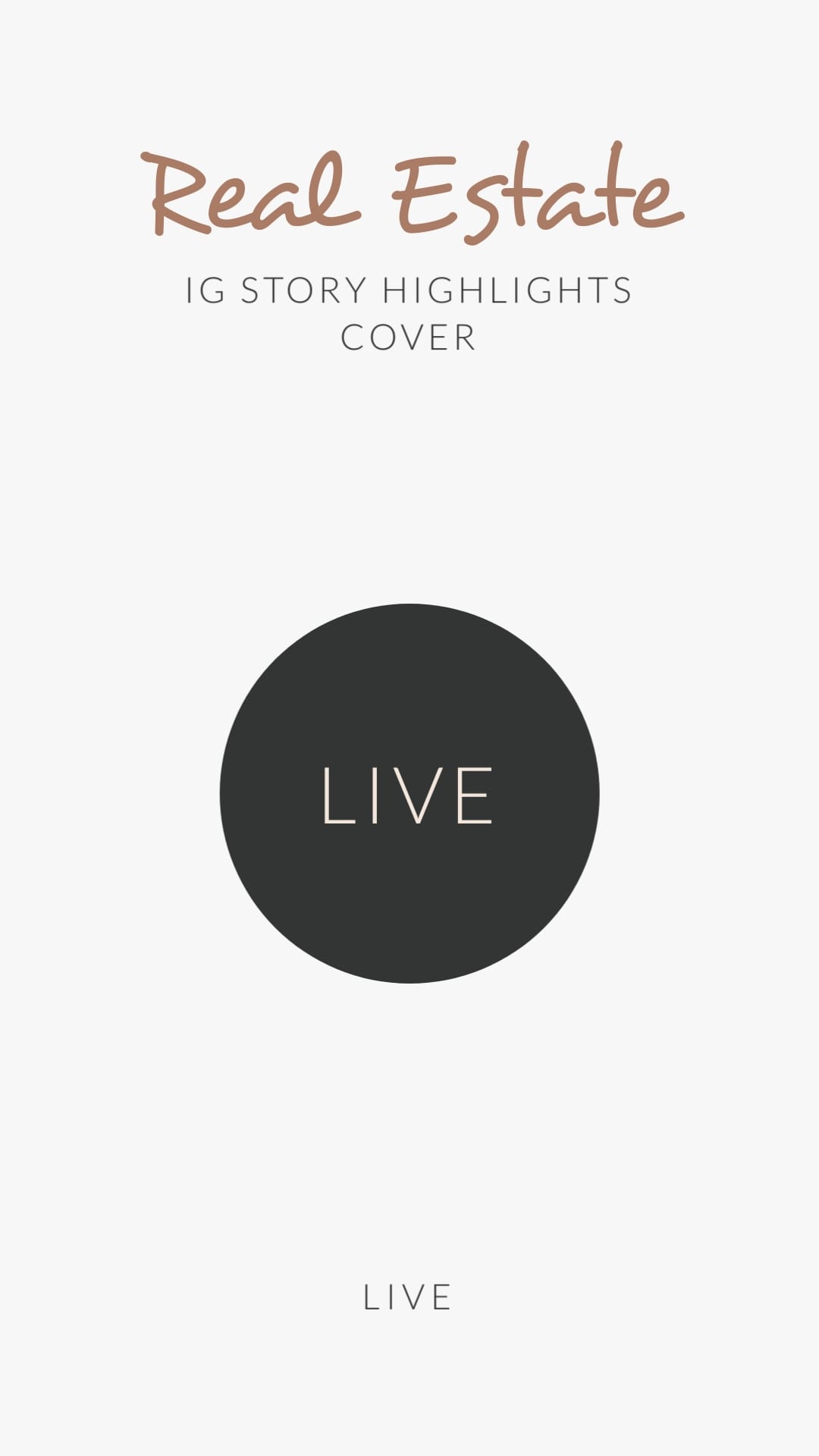 Real Estate IG Story Highlights Cover Template | Visme
