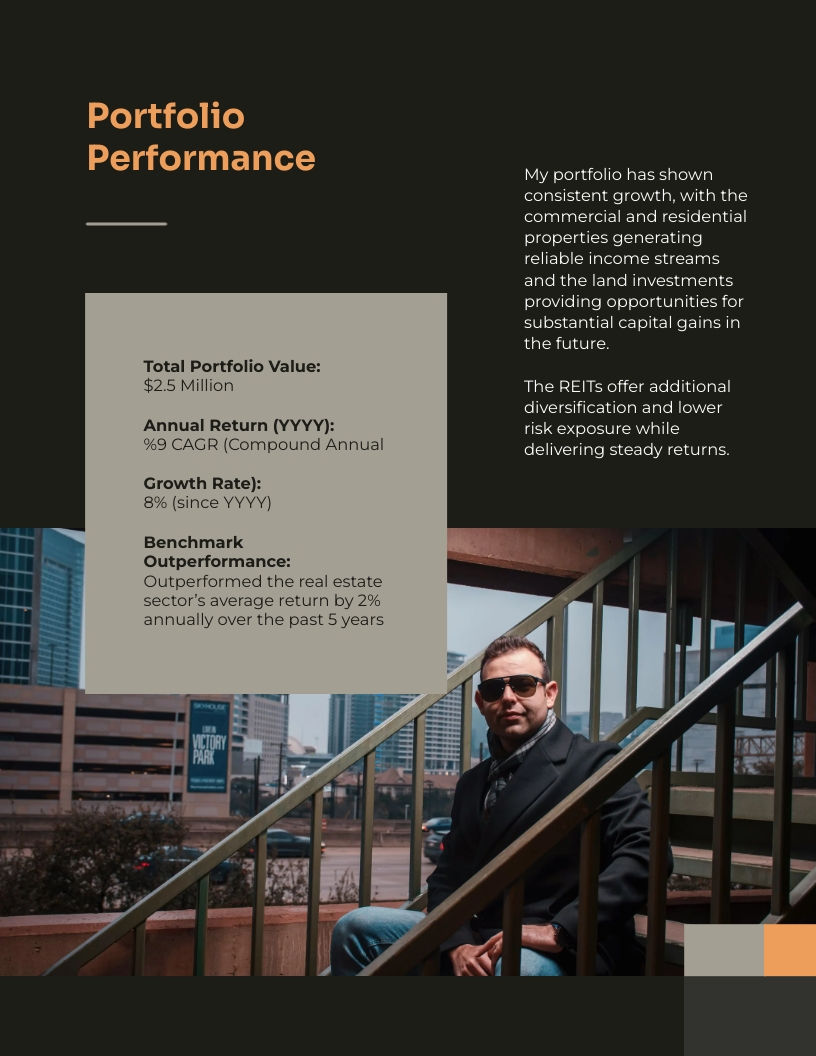 Real Estate Investment Portfolio Template | Visme