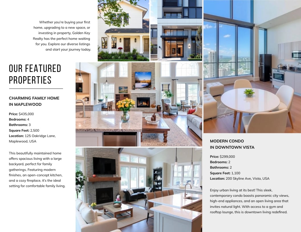 Real Estate Sales Brochure Template | Visme