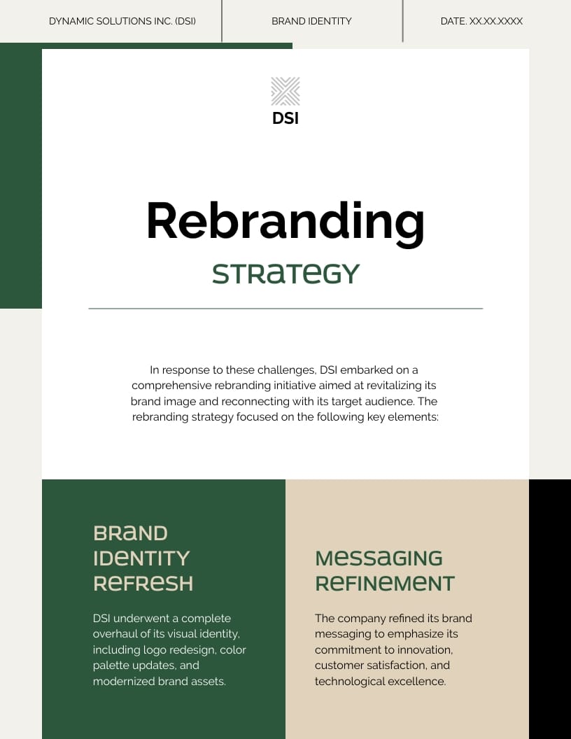 Rebranding Case Study Template | Visme