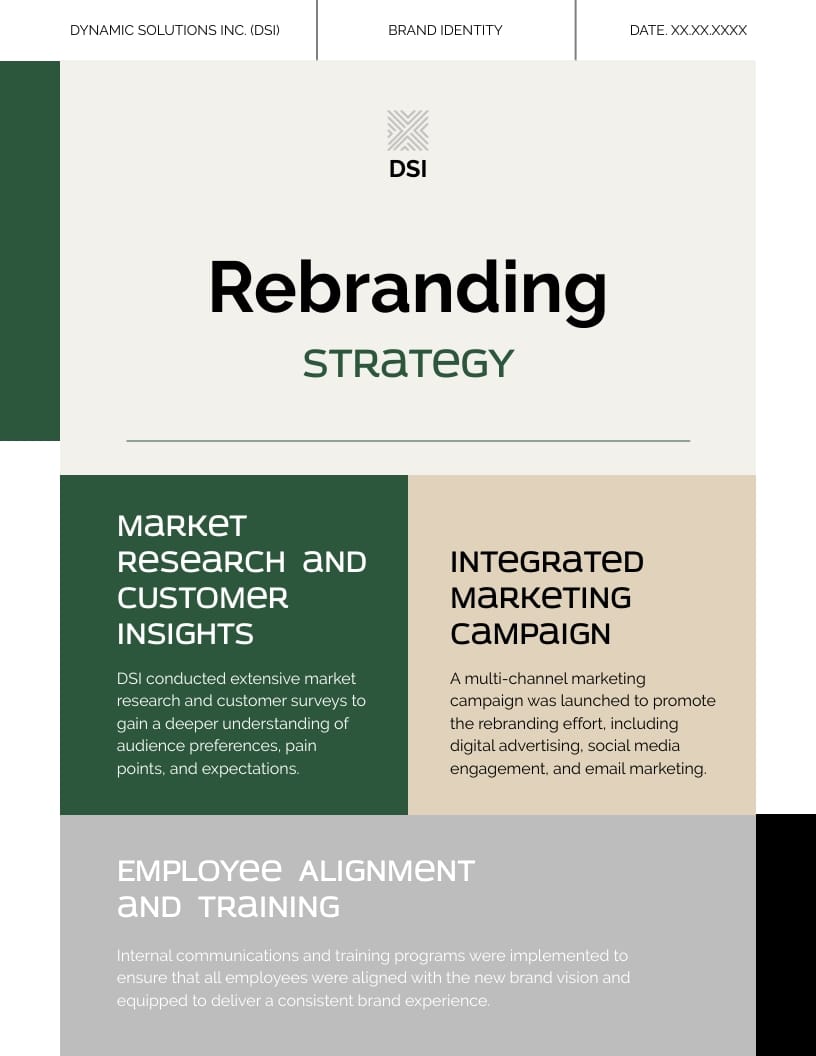 Rebranding Case Study Template | Visme