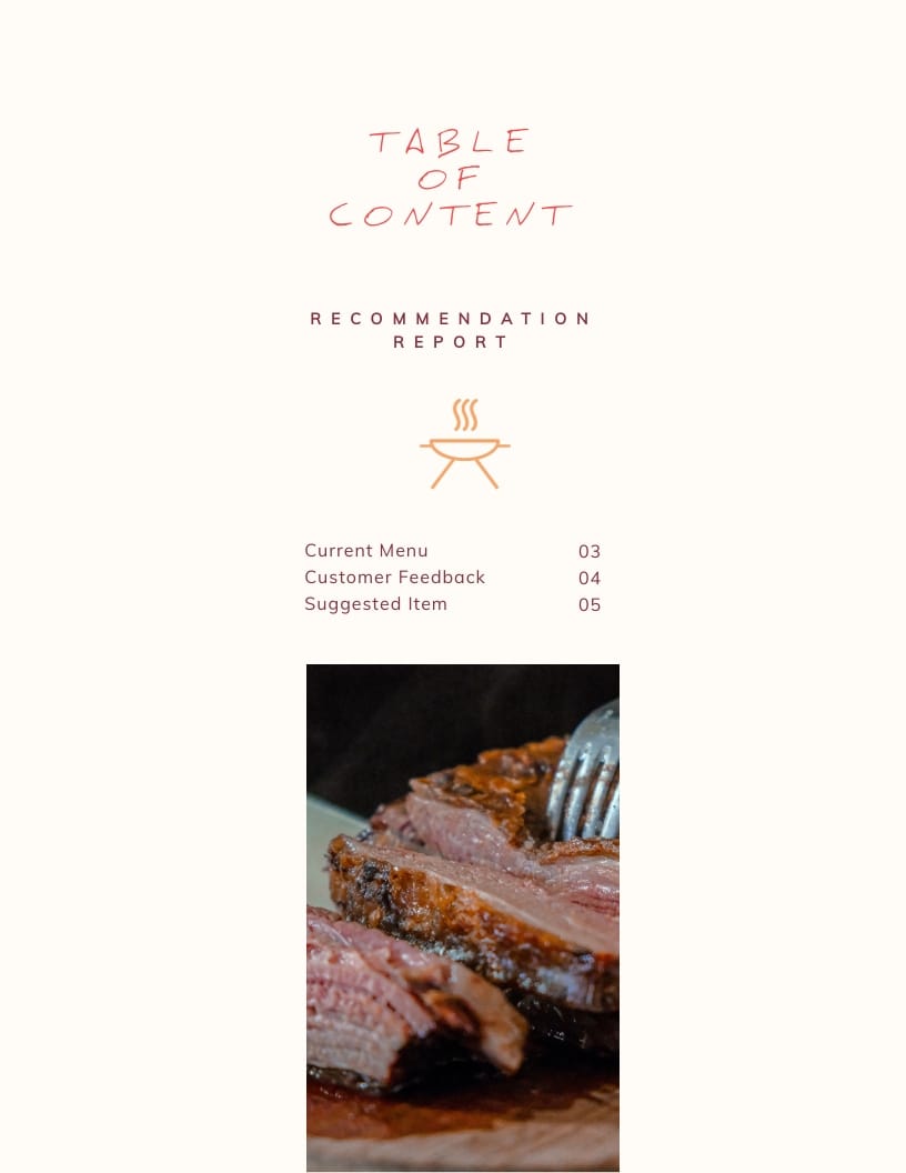 Recommendation Report Template | Visme