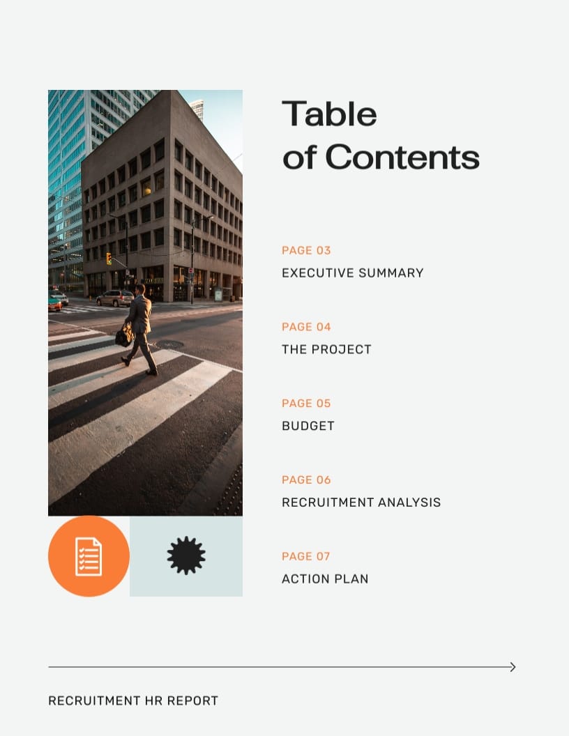 Recruitment HR Report Template | Visme