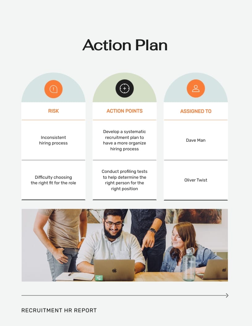 Recruitment HR Report Template | Visme