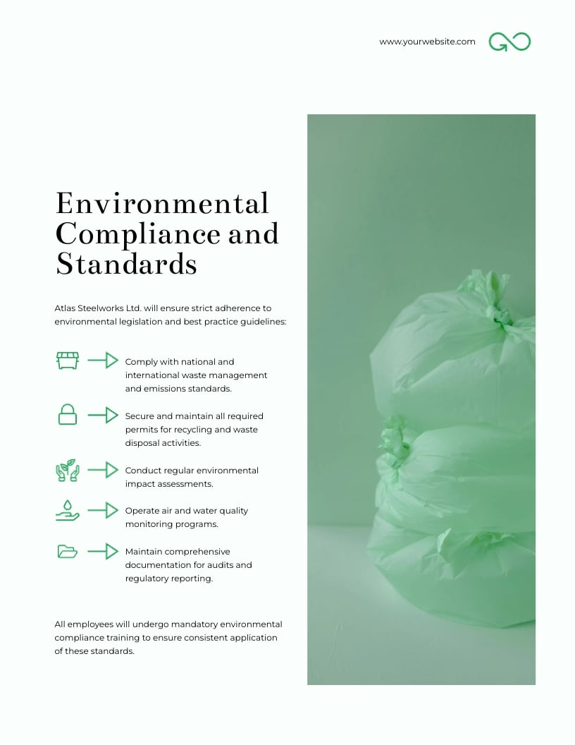 Recycling Plan Template | Visme