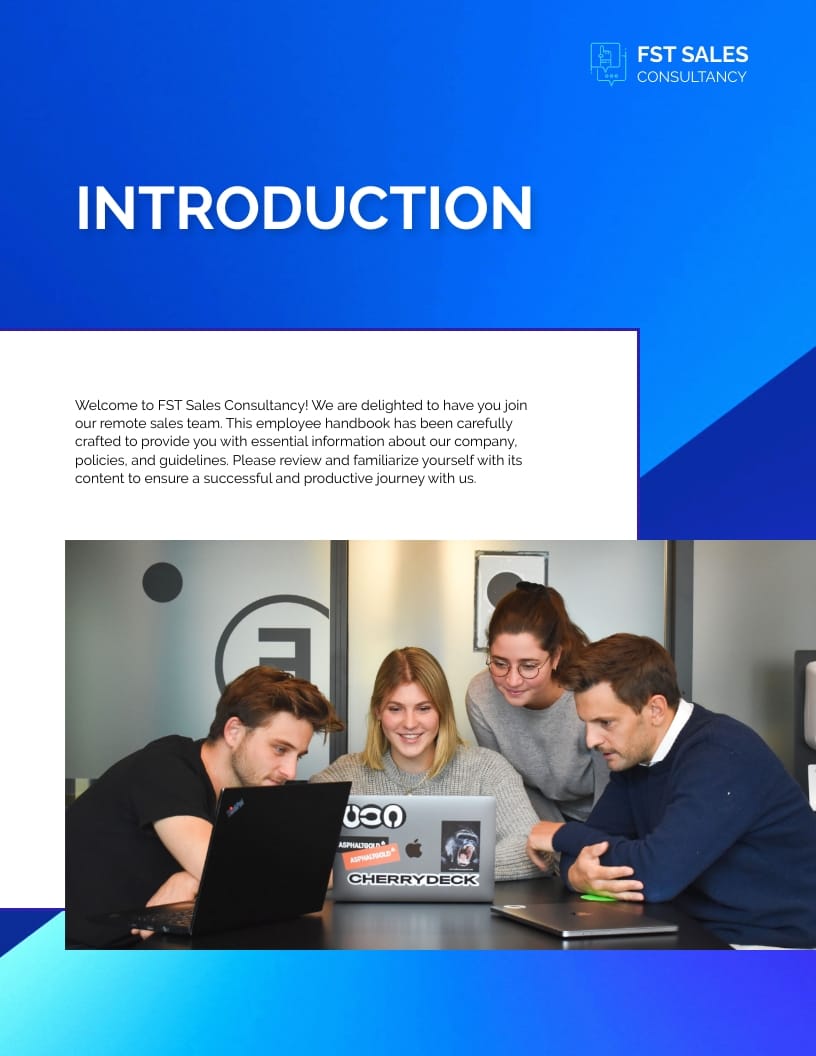 Remote Company Employee Handbook Template | Visme