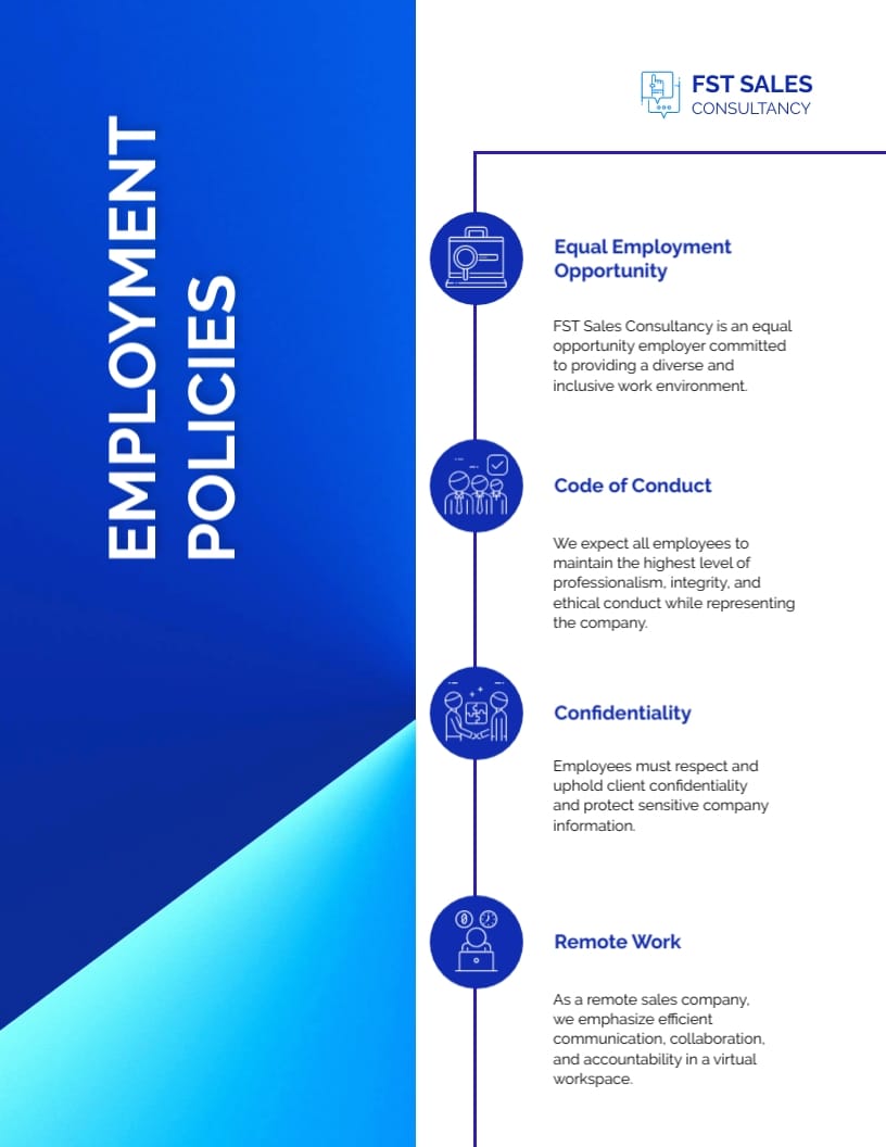 Remote Company Employee Handbook Template | Visme