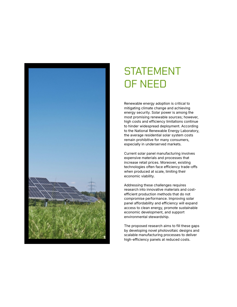 Research Grant Proposal Template | Visme