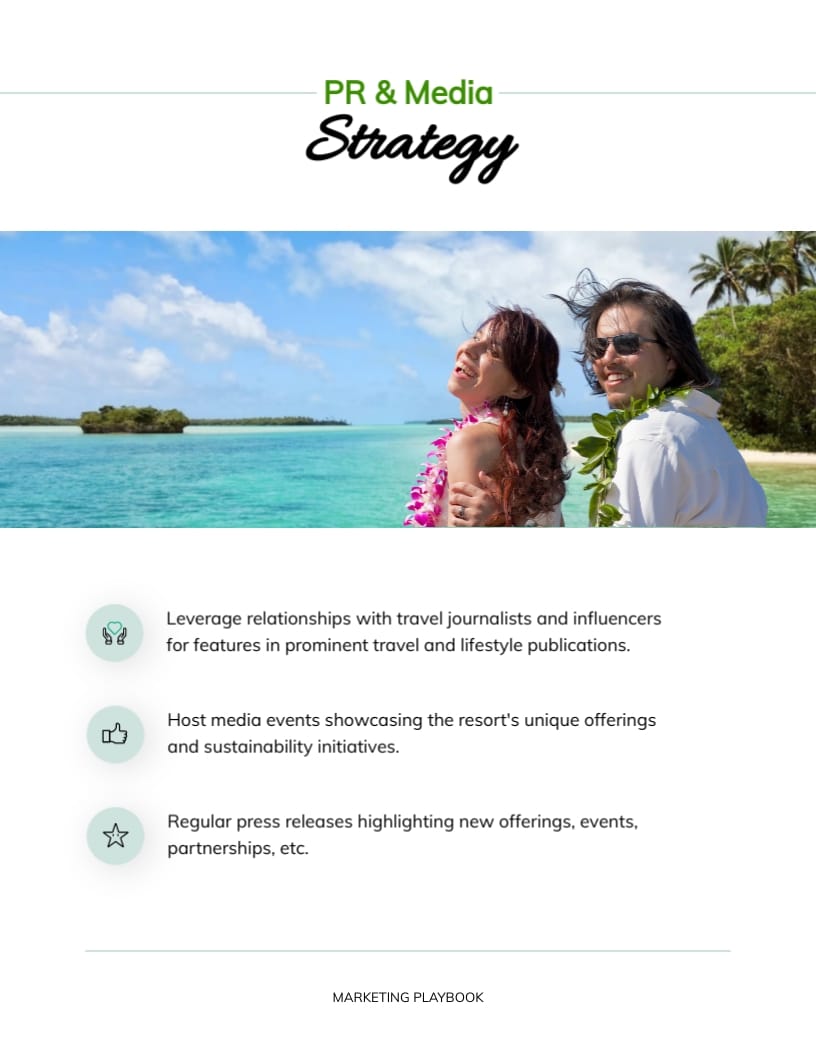 Resort Marketing Playbook Template | Visme