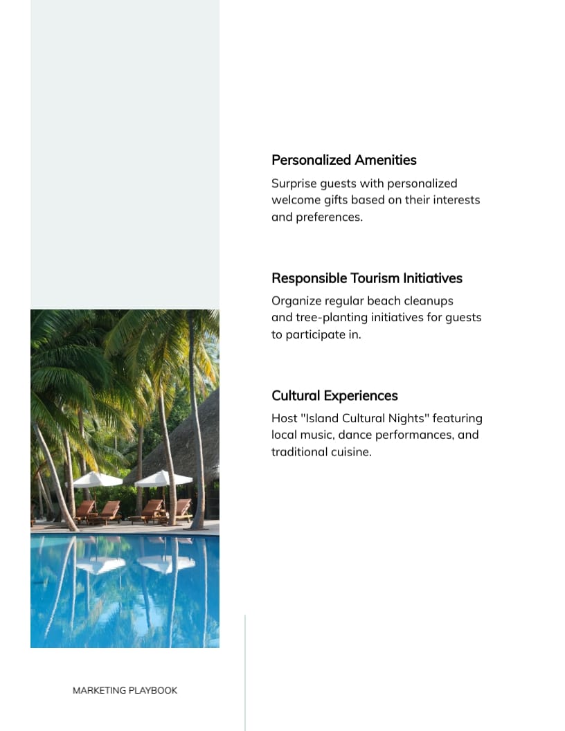Resort Marketing Playbook Template | Visme
