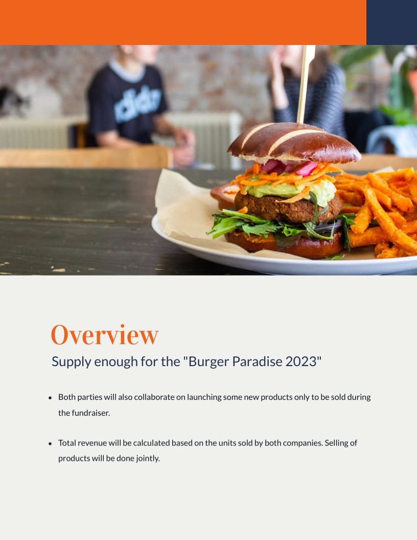 Restaurant Brand Collaboration Proposal Template | Visme