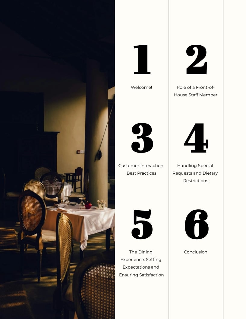 Restaurant Customer Service Training Manual Template | Visme