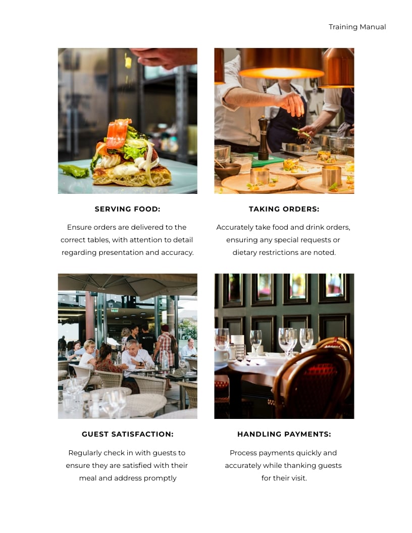 Restaurant Customer Service Training Manual Template | Visme