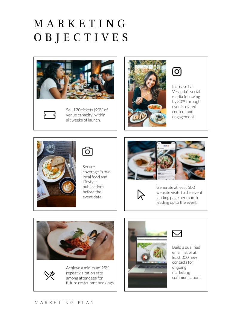 Restaurant Event Marketing Plan Template | Visme
