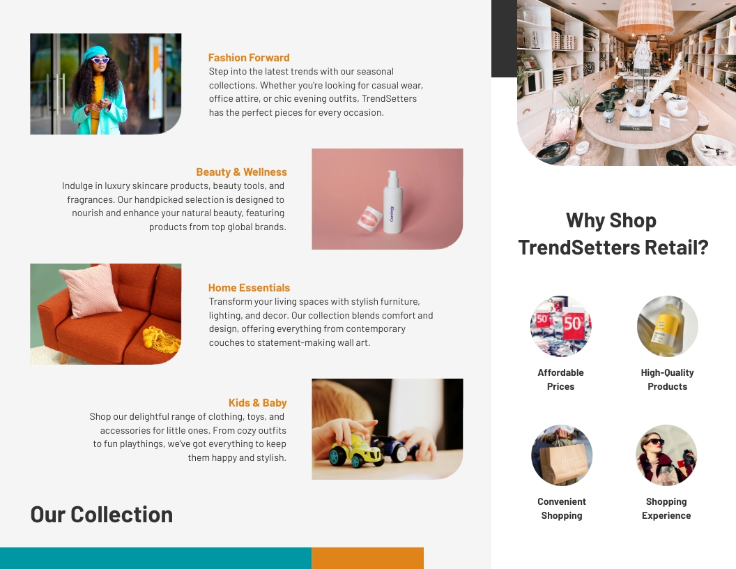 Retail Brochure Template | Visme
