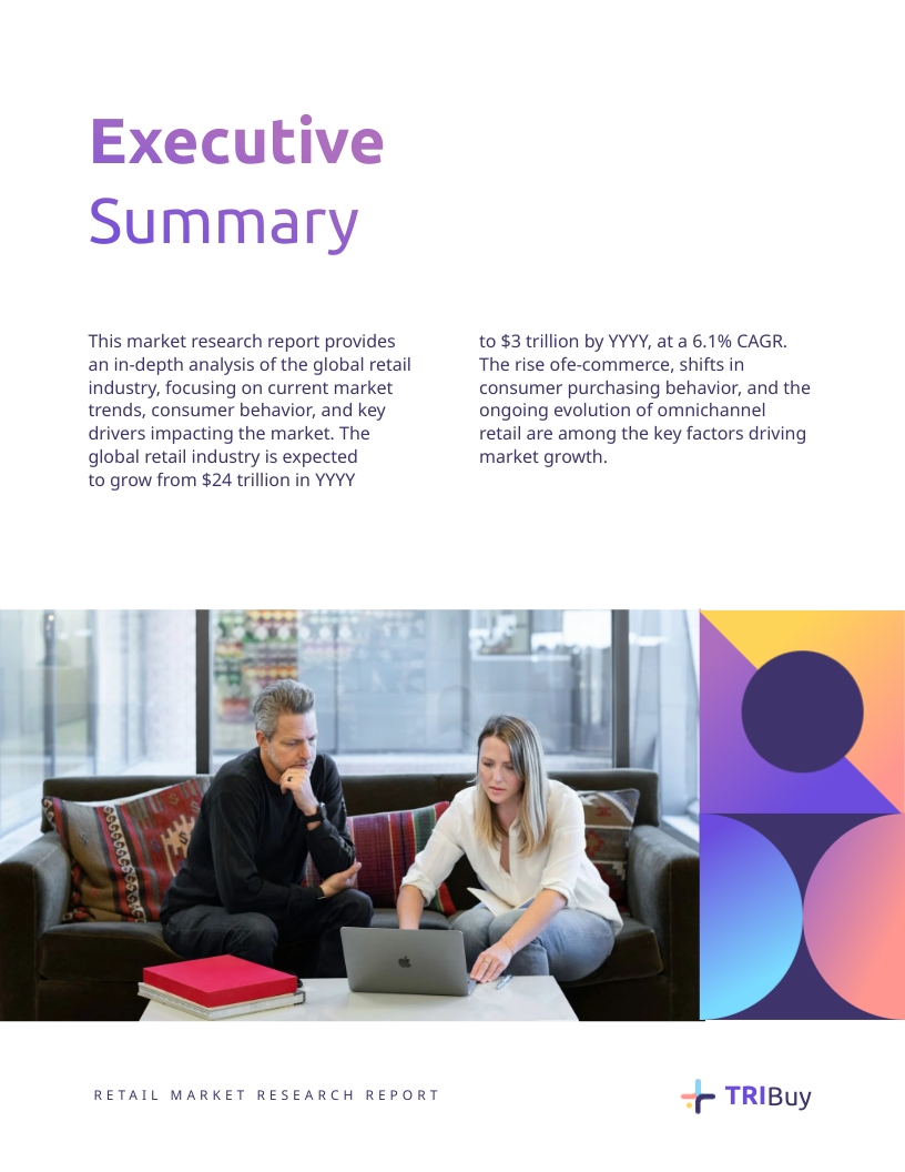 Retail Market Research Report Template | Visme