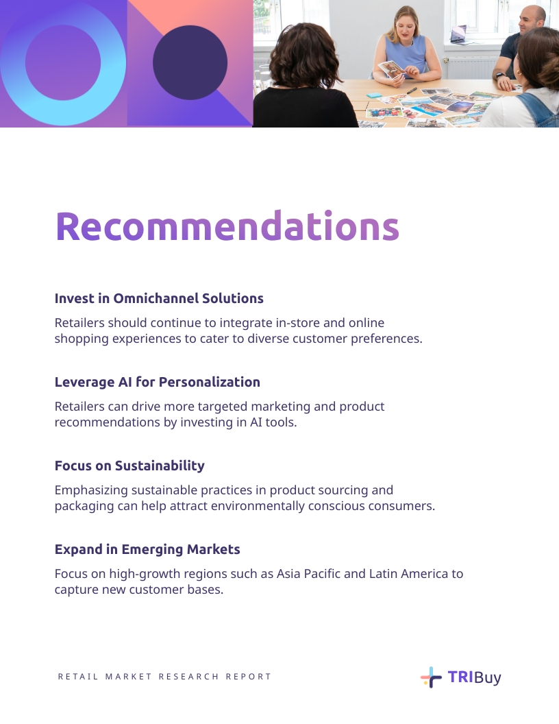 Retail Market Research Report Template | Visme