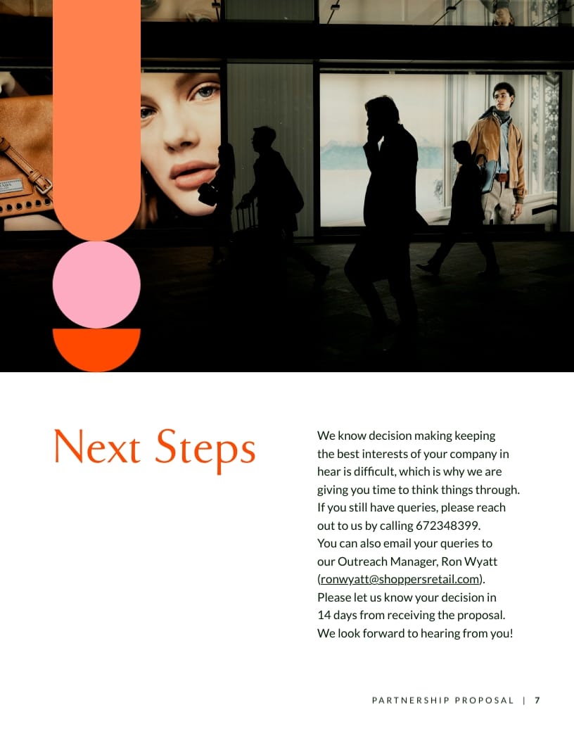 Retail Store Partnership Proposal Template | Visme