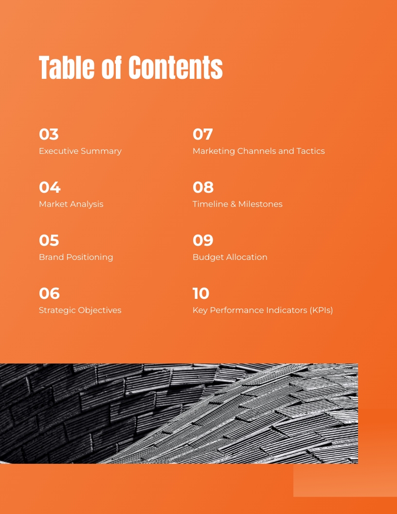 Roofing Company Marketing Strategy Plan Template | Visme