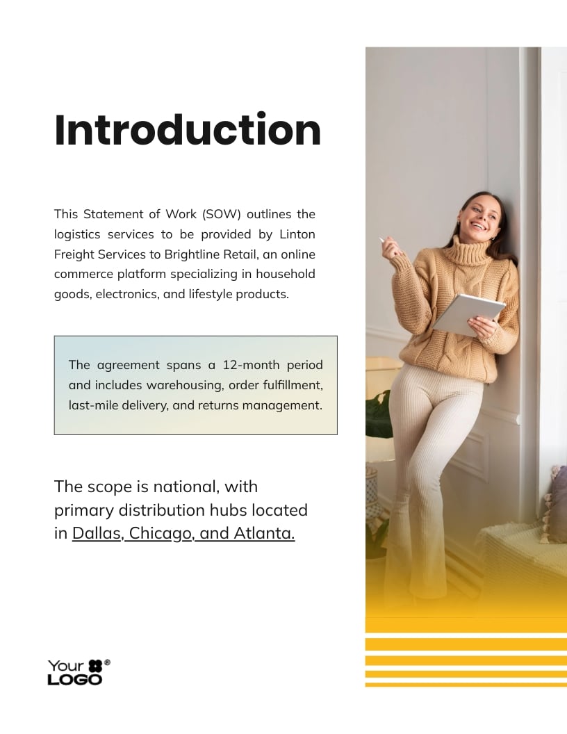 SOW For Contractors Template | Visme