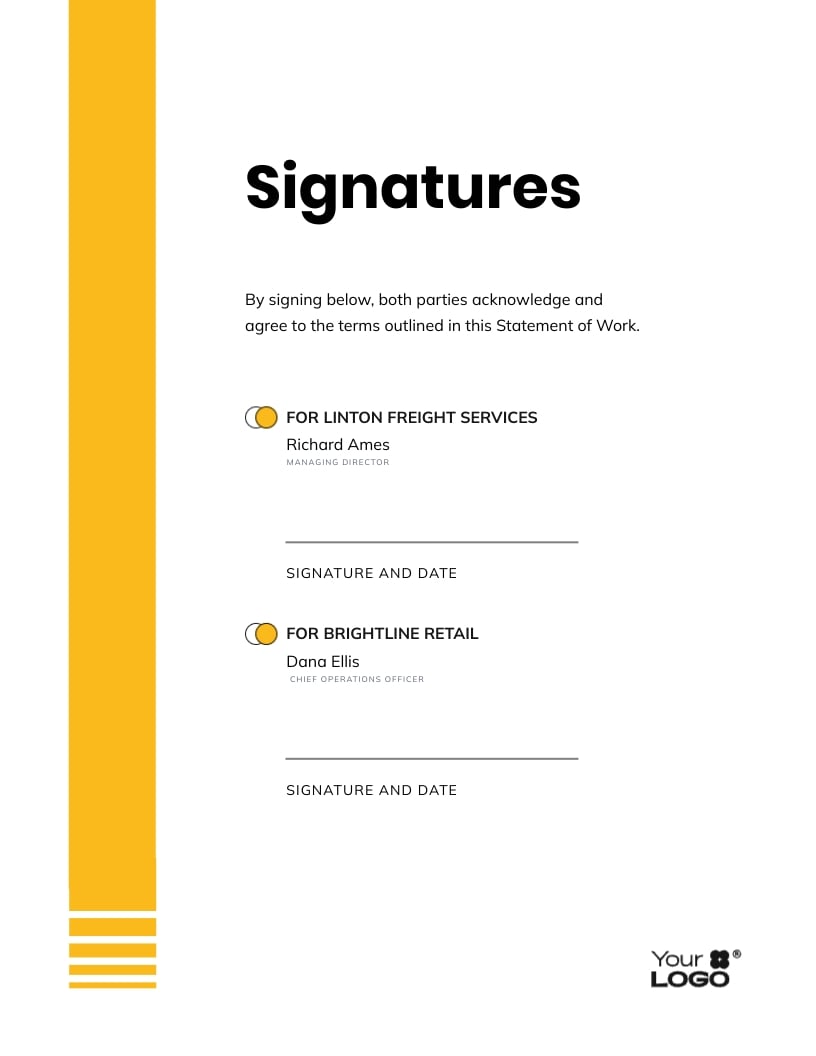 SOW For Contractors Template | Visme