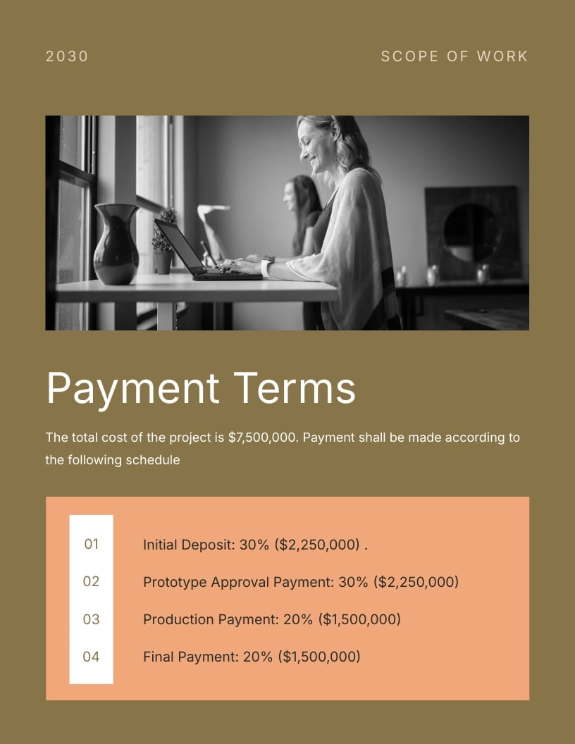 SOW For Manufacturers Template | Visme
