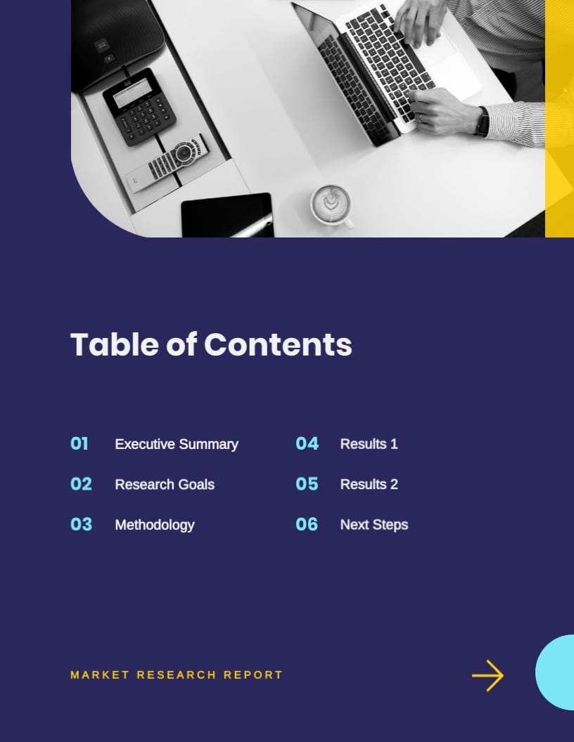 SaaS Market Research Report Template | Visme