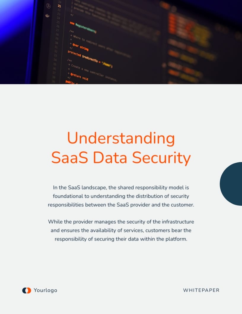 SaaS Security Whitepaper Template | Visme